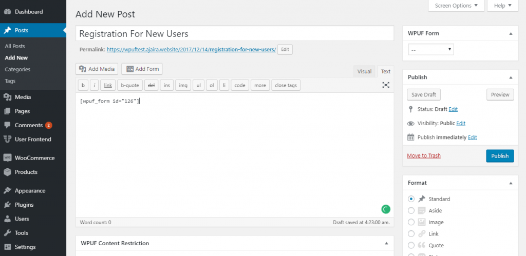 How to Create a Registration Form - weDevs