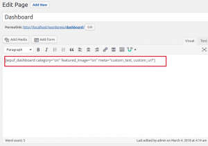 Frontend User Dashboard - weDevs