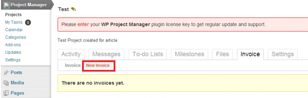 Invoicing with WordPress by WP Project Manager and Invoice - weDevs