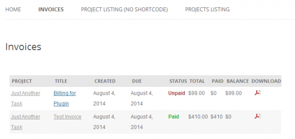 Invoicing with WordPress by WP Project Manager and Invoice - weDevs