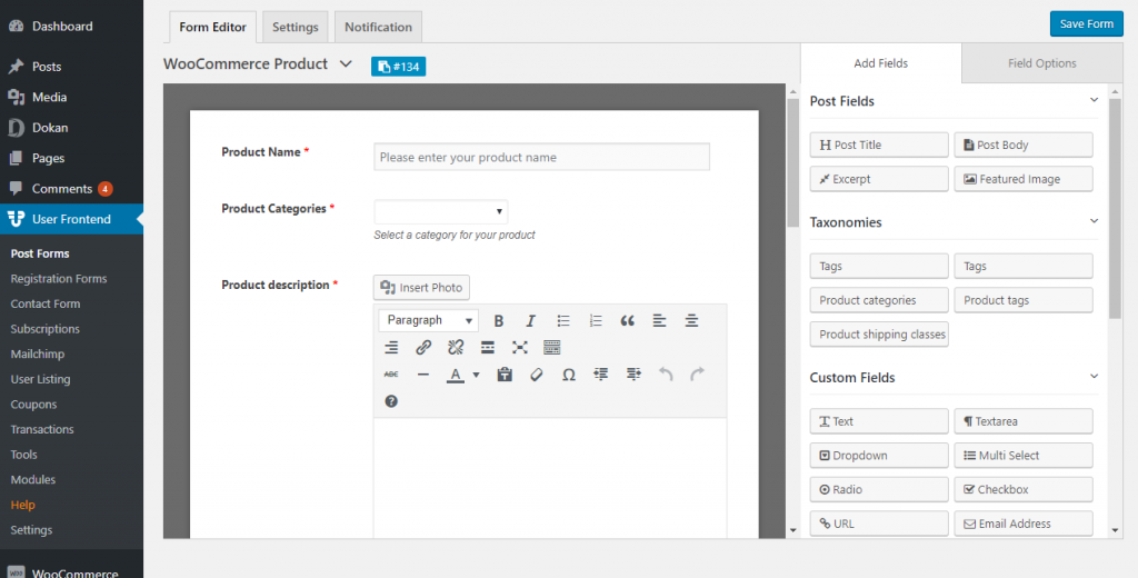How to Edit Forms - weDevs