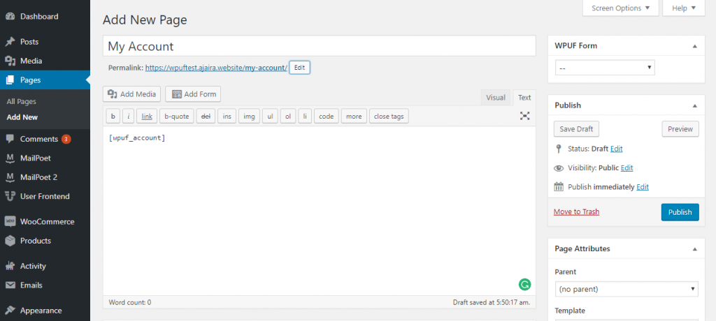 How to Unify My Account Page - weDevs