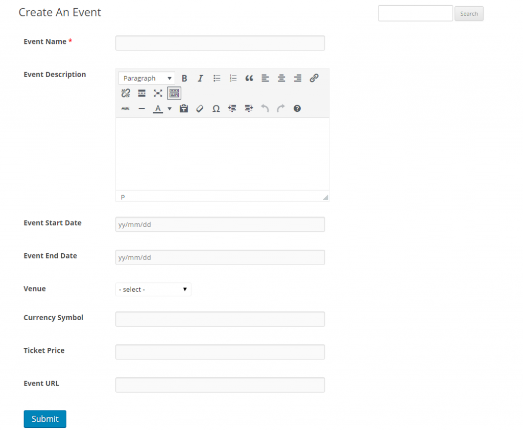 How to Create Events Using WP User Frontend Pro - weDevs