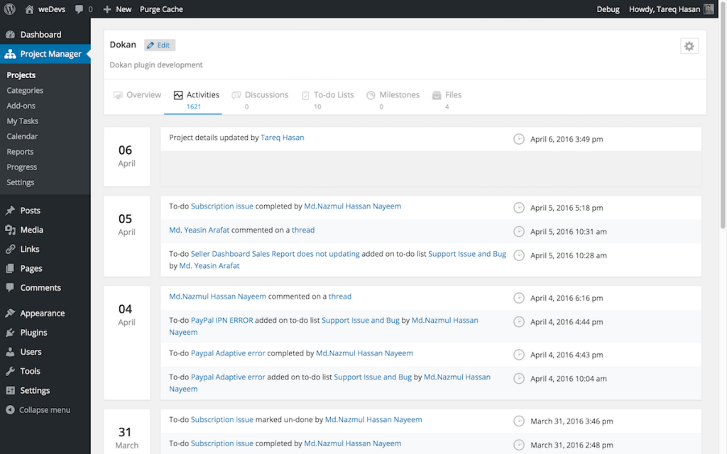 Comparisons Between Best WordPress Project Management Plugins - weDevs