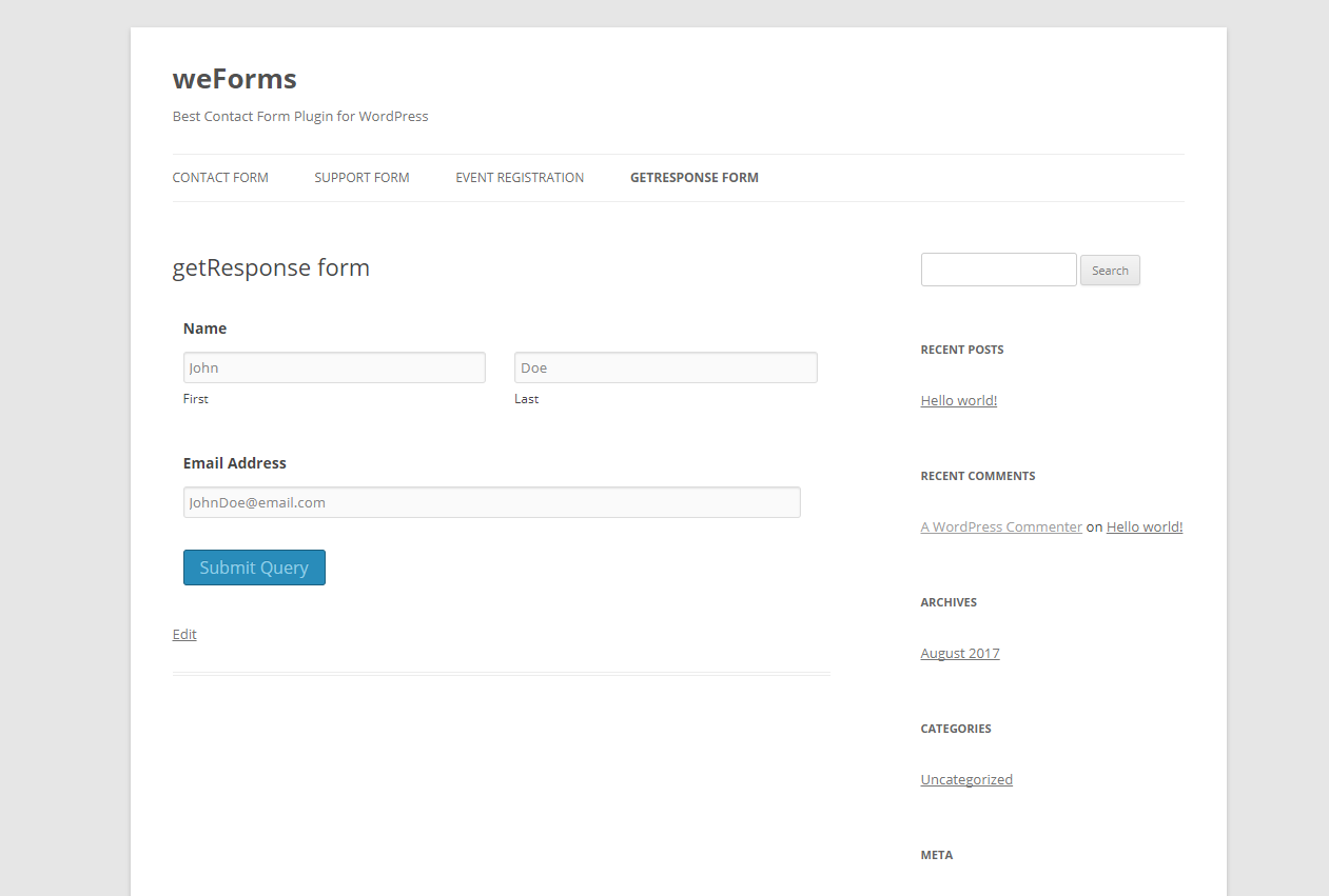 How WordPress Forms Help To Create Online Database Website - weDevs