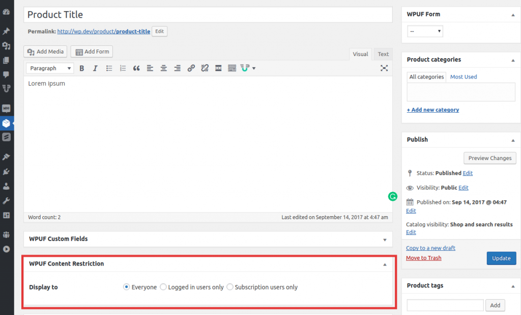 How To Restrict Content On Wordpress Using Wp User Frontend Pro Wedevs