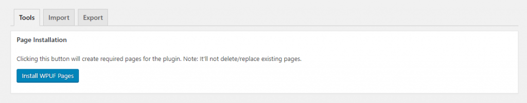 Setting Up Required Pages of WP User Frontend - weDevs