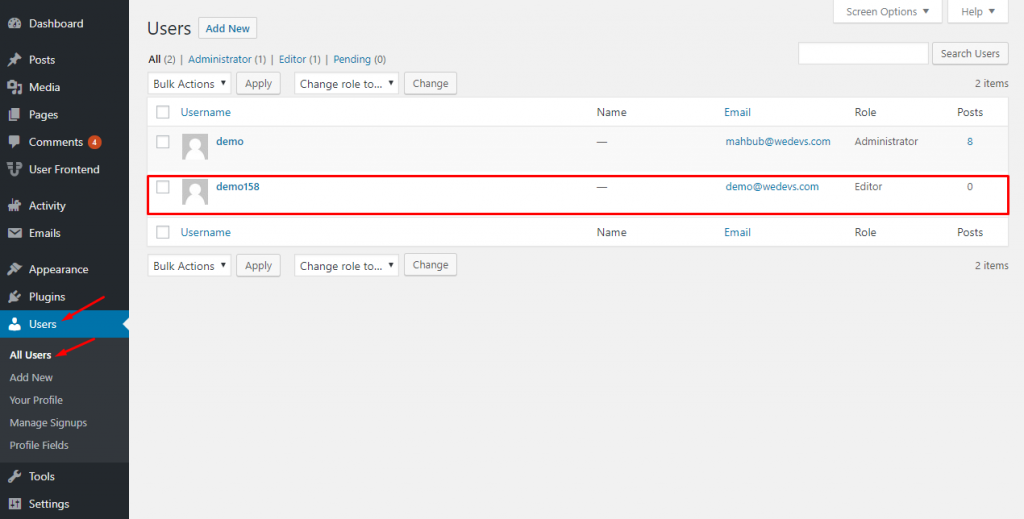 How to Allow Different User Roles in Registration Form - weDevs