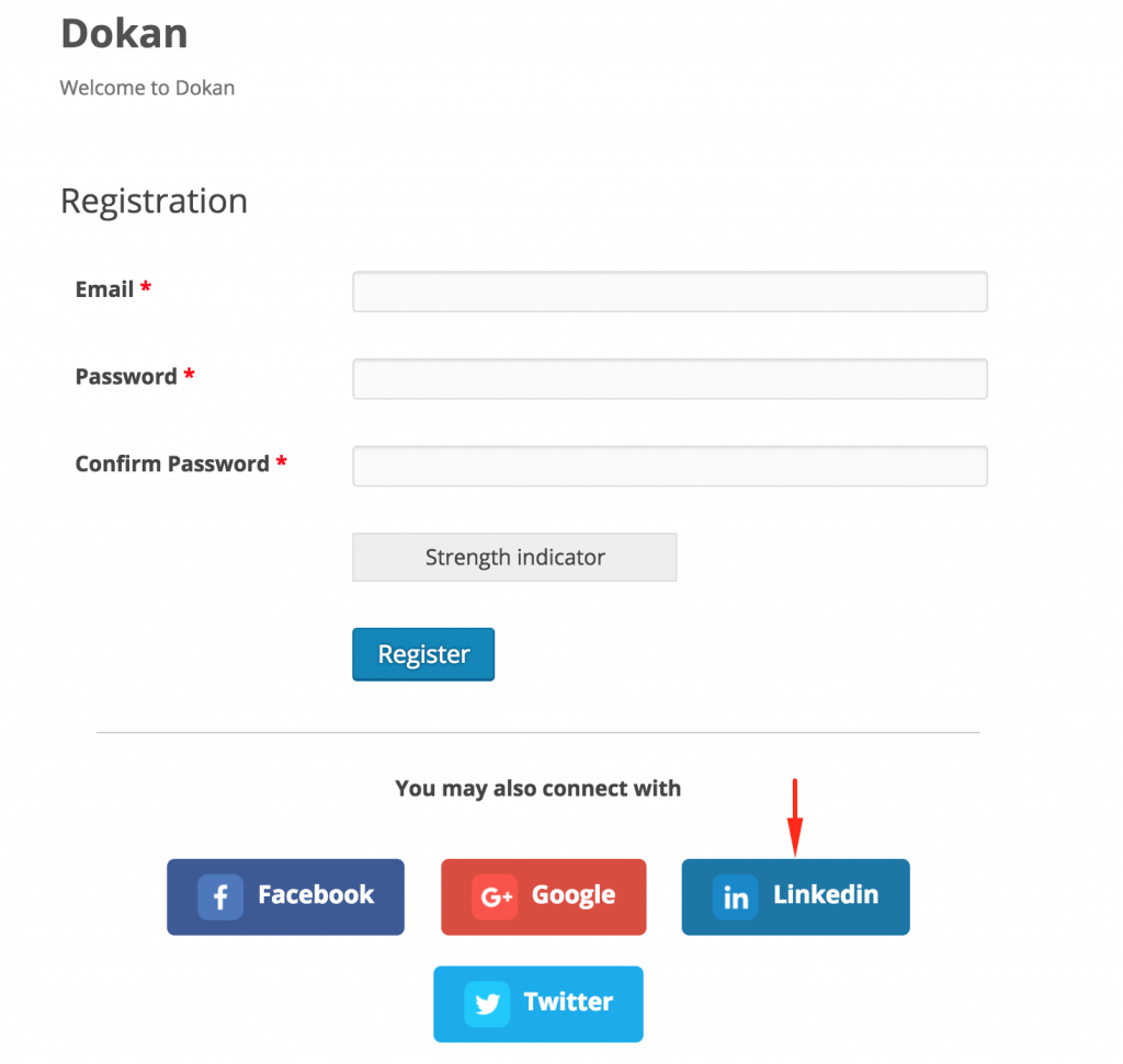 Configuring LinkedIn - weDevs