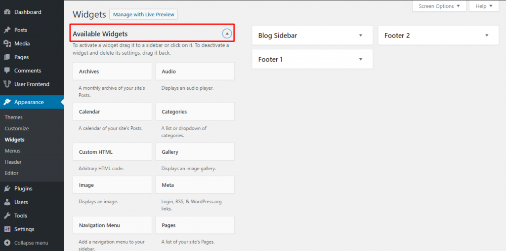 User Login Widget - weDevs