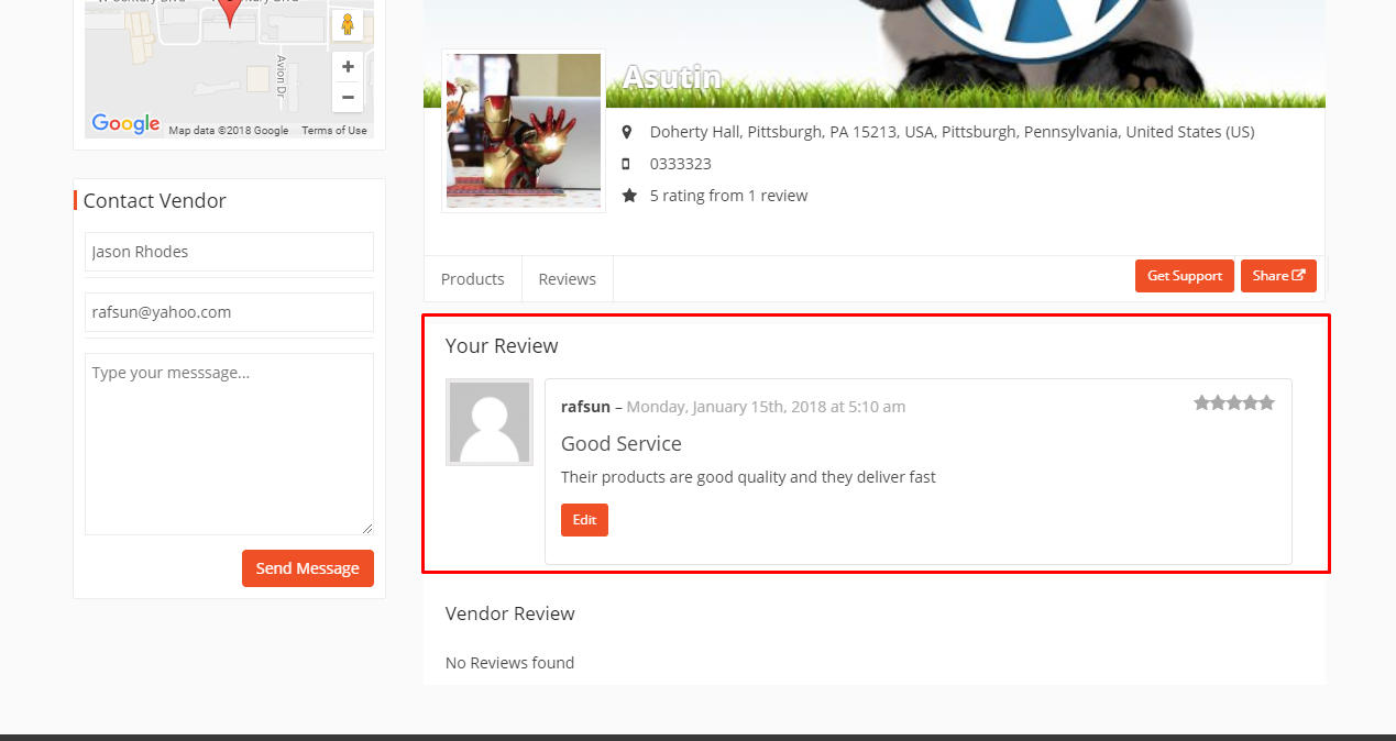  Vendor Quality Rating Supplier Rating Details 2019 01 12