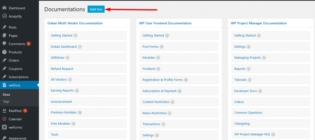 WordPress Documentation Plugin: Take Your Docs To A New Level - weDevs