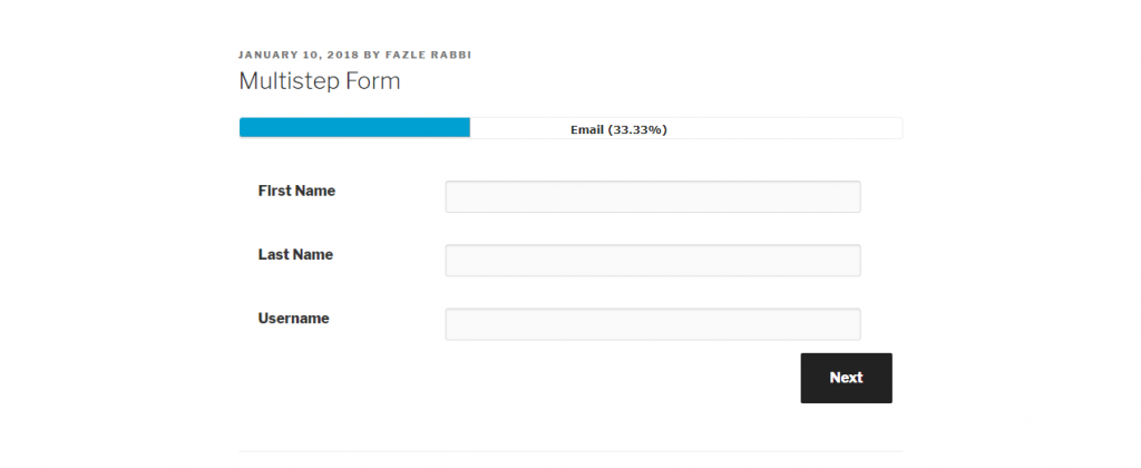 Create Multi Step Registration Form In Wordpress Without Any Coding 9561