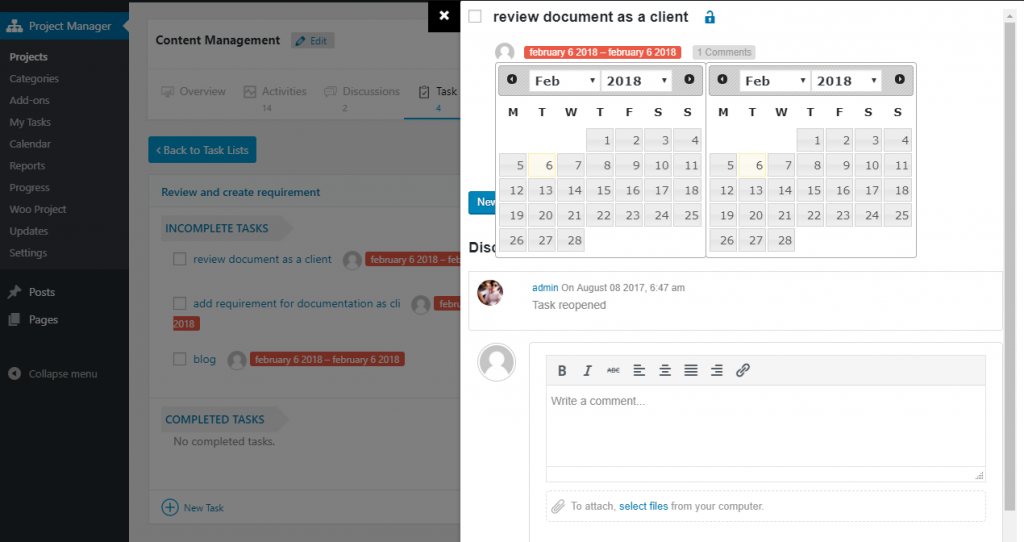 Improve Your Project Management Using Task Lists Within WordPress - weDevs