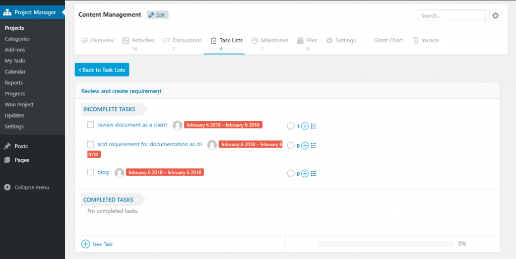 Improve Your Project Management Using Task Lists Within WordPress - weDevs