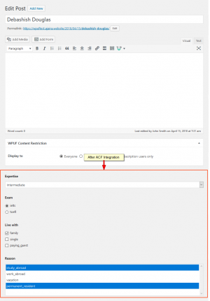 Advanced Custom Fields (ACF) Plugin Integration - weDevs
