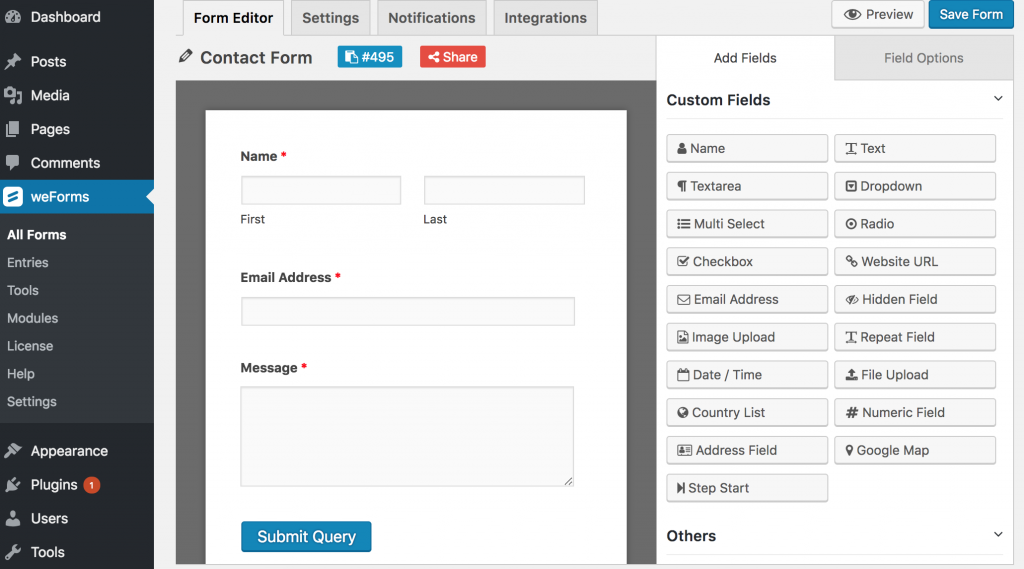 How To Easily Add Weforms Widget Using Elementor Wedevs 0907