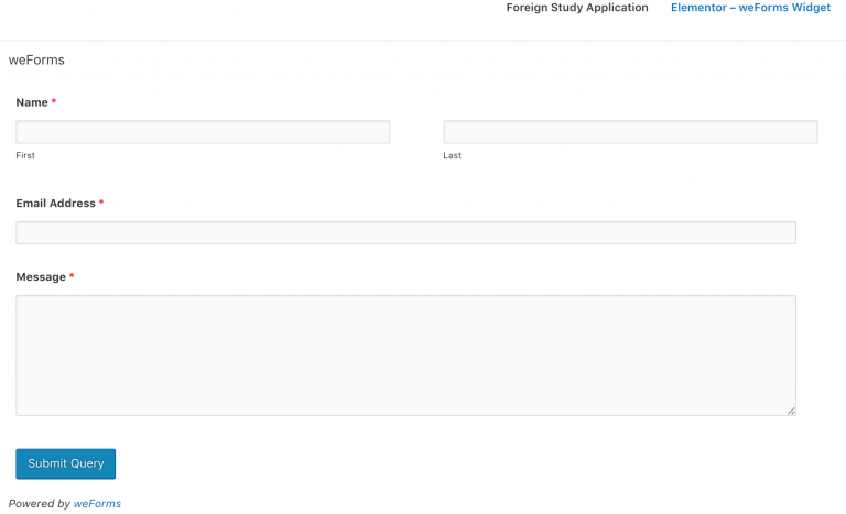 How To Easily Add weForms Widget Using Elementor - weDevs