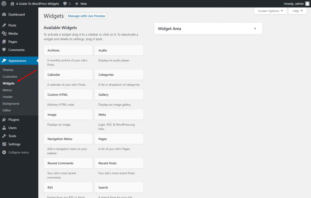 WordPress Widgets Tutorial: An All-in-one Guide - weDevs