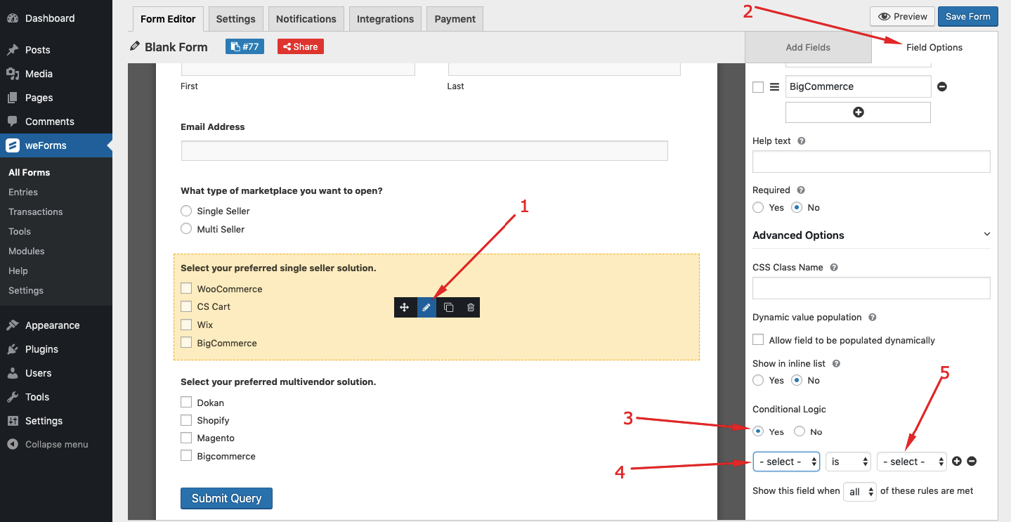 Create Conditional Logic Forms & Publish Them Using the WordPress Gutenberg Block - weDevs