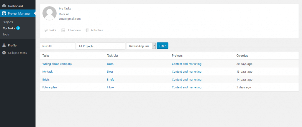 Power Up Your Team with WP Project Manager “My Tasks”(Feature Updates ...