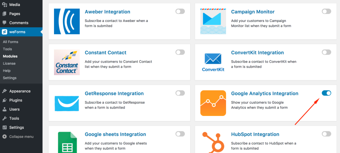 Integrating Google Services with a WordPress Contact Form Plugin - weDevs