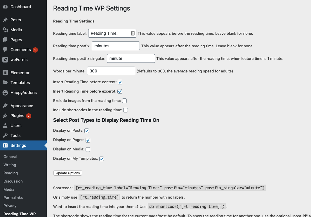 How to Display Estimated Post Reading Time in Your WordPress Posts Automatically - weDevs