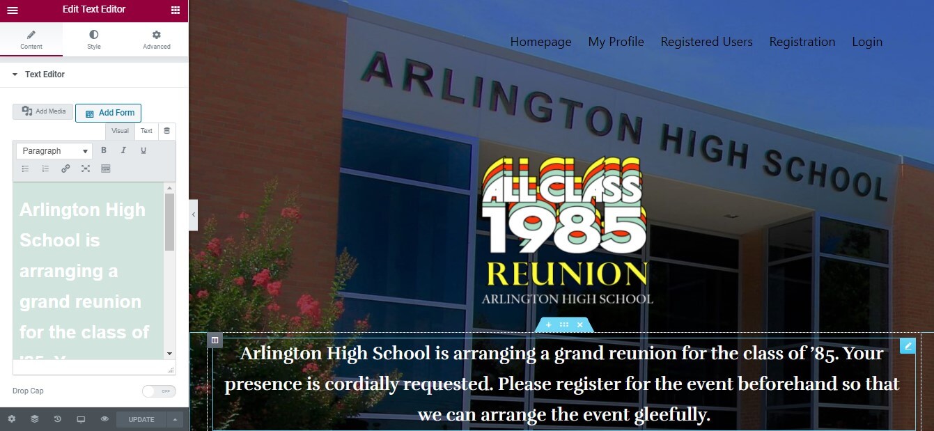 How to Create a High School Reunion Website using WordPress - weDevs