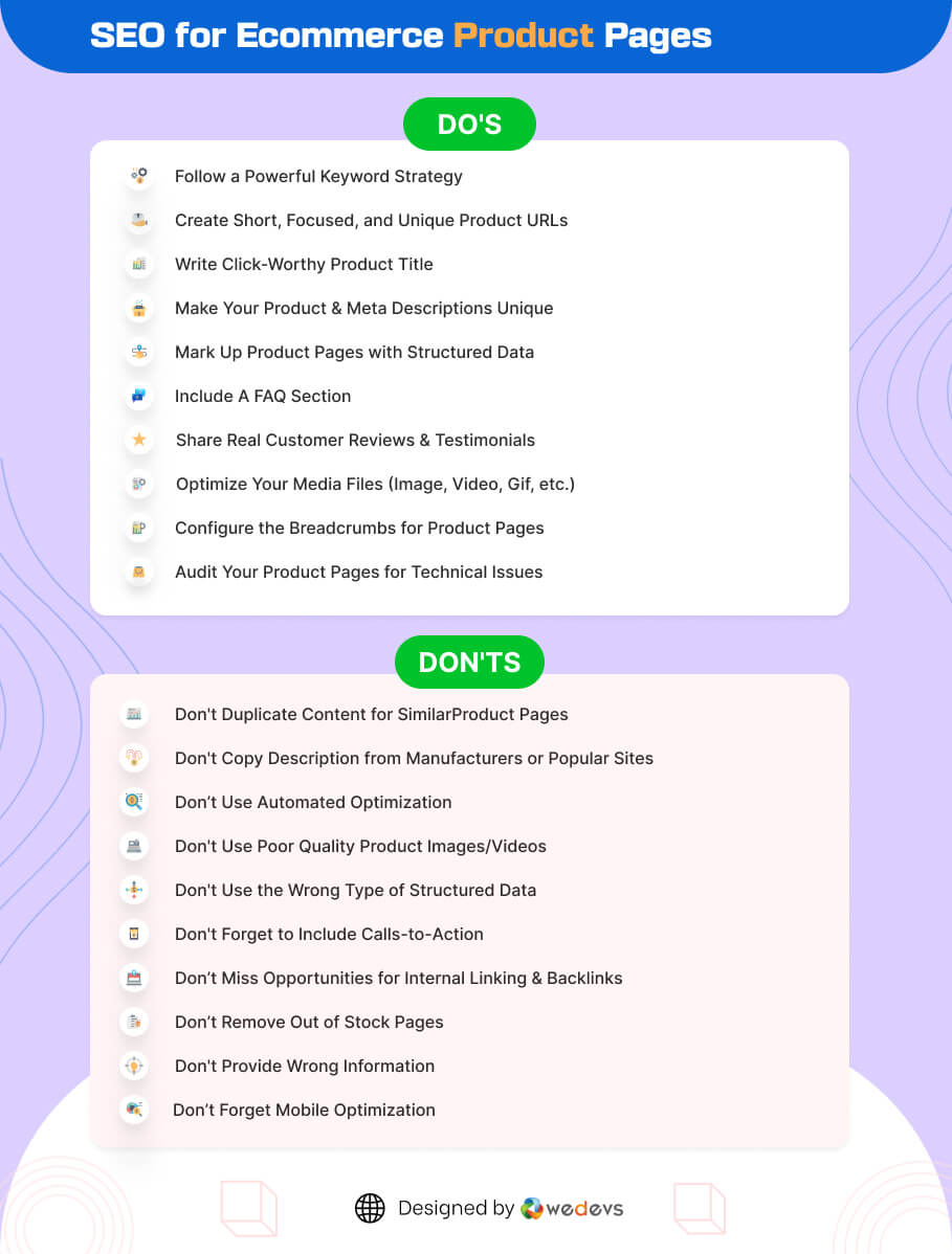 A Guide to SEO for Ecommerce Product Pages in 2024 - weDevs
