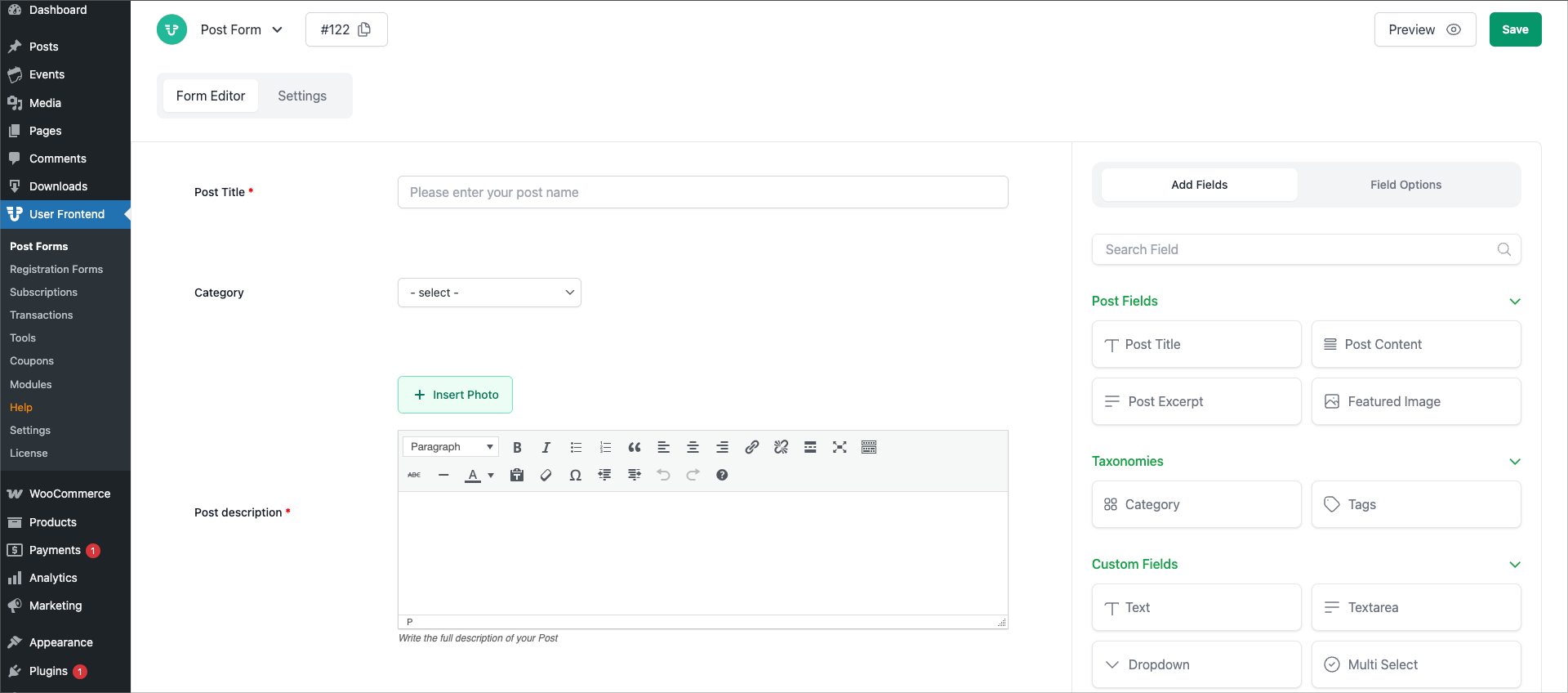 Setting Up Required Pages of WP User Frontend - weDevs